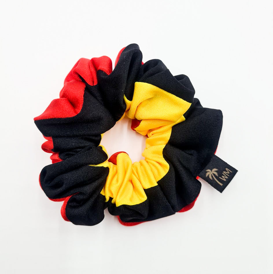 BLACK/ RED/ YELLOW – WM Scrunchies